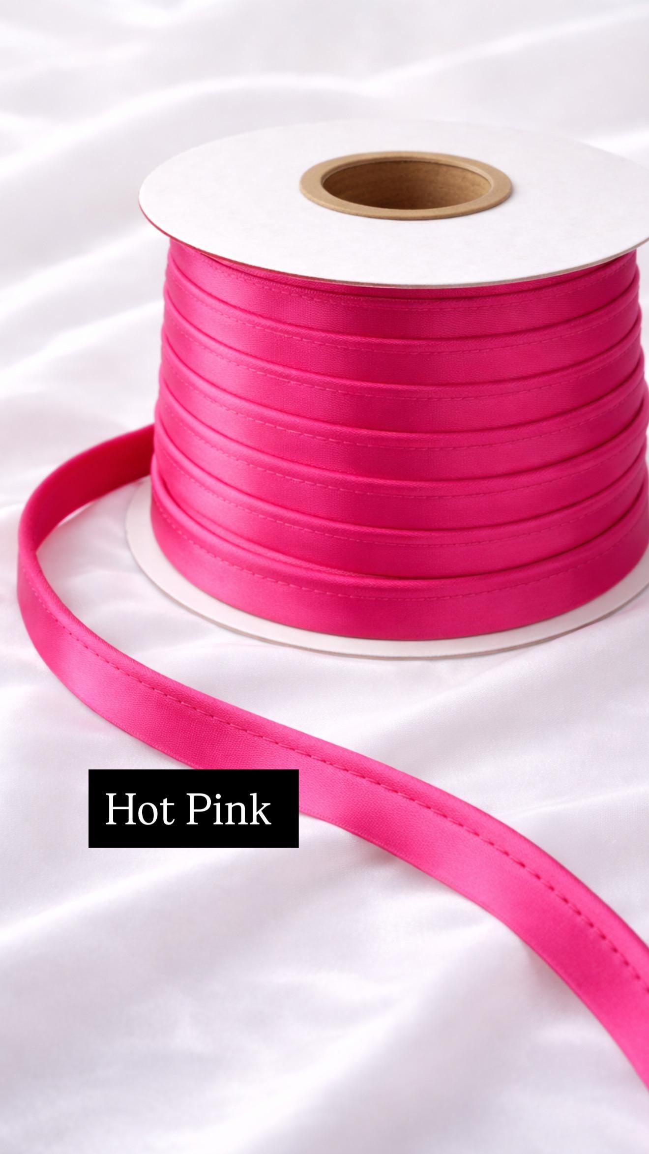 Satin Piping Trim With Cord 5/8 Inch (1.5 Cm) Wide, Sold by 2 Yards - Etsy
