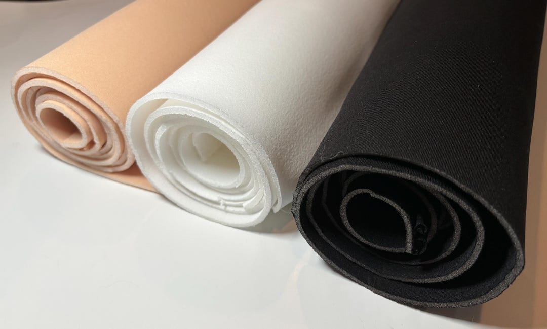 Beige Laminated Foam Fabric for Bra Cup 3mm 1/8 Inch, Pieces 38/48cm 15 ...