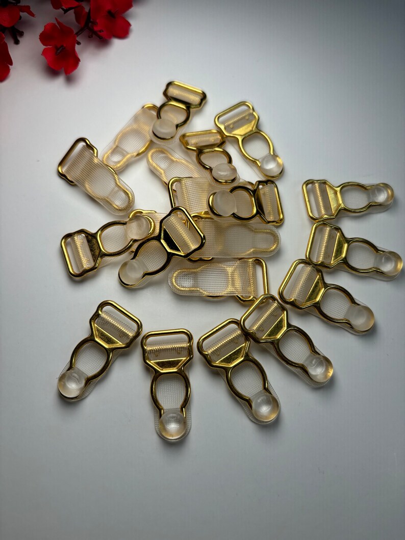 Metal Garter Clips, Suspender Clips-set of 4, 3/8*-10 Mm Garter Clips ...