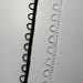 Elastic Button Loop Trim, Black & White Loop, Sewing Notion for Bridal ...
