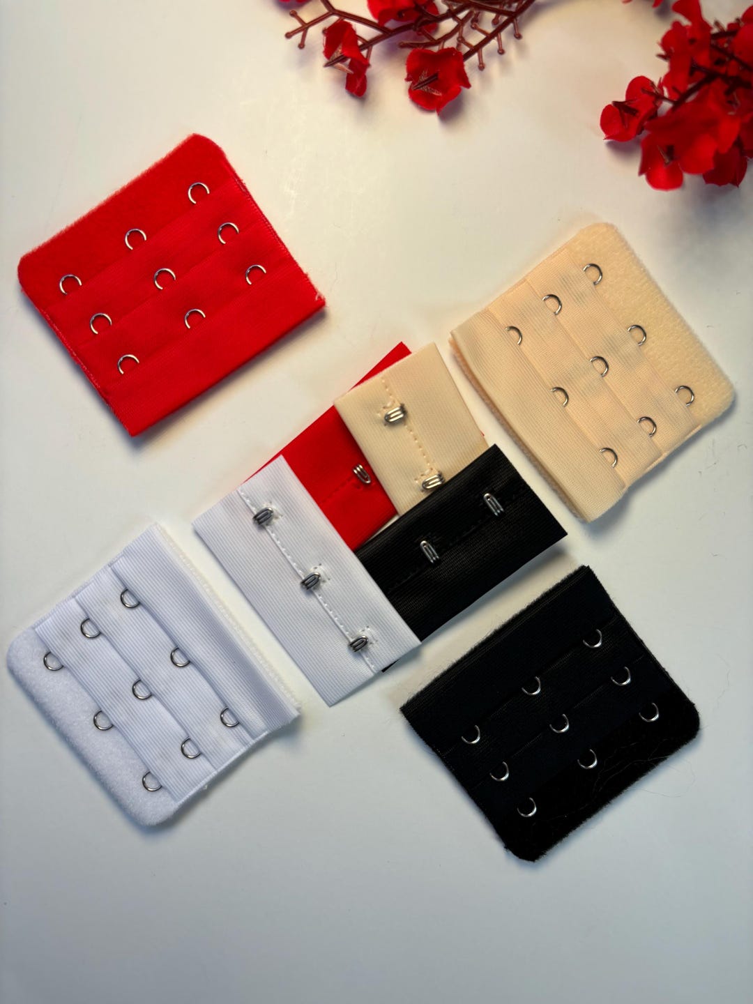 Bra Hook and Eye Closure-2/3 Row Fastener for Lingerie, Bras and Sewing ...