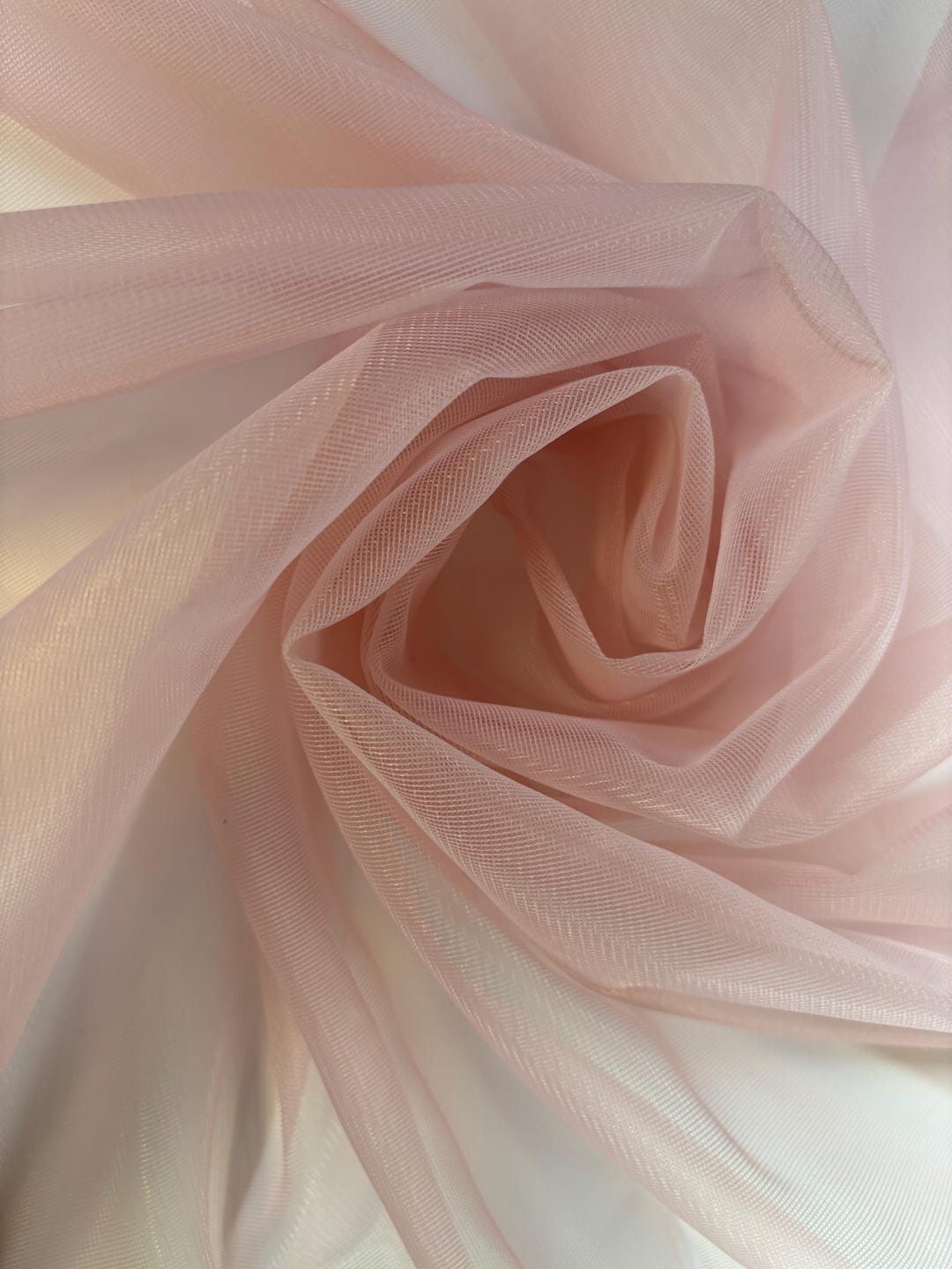 Pink Non-stretch Mesh Fabric-light Pink Tulle for Sewing Corset and ...
