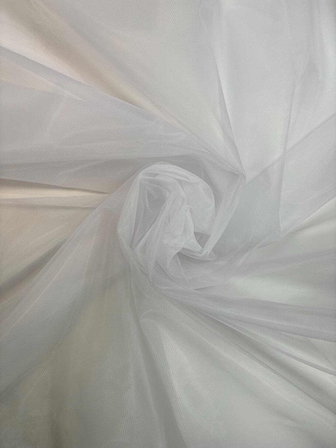 Perl White Stabilizer Sheer Mesh Fabric 1/2 Yards, Non-stretch by the 1 ...