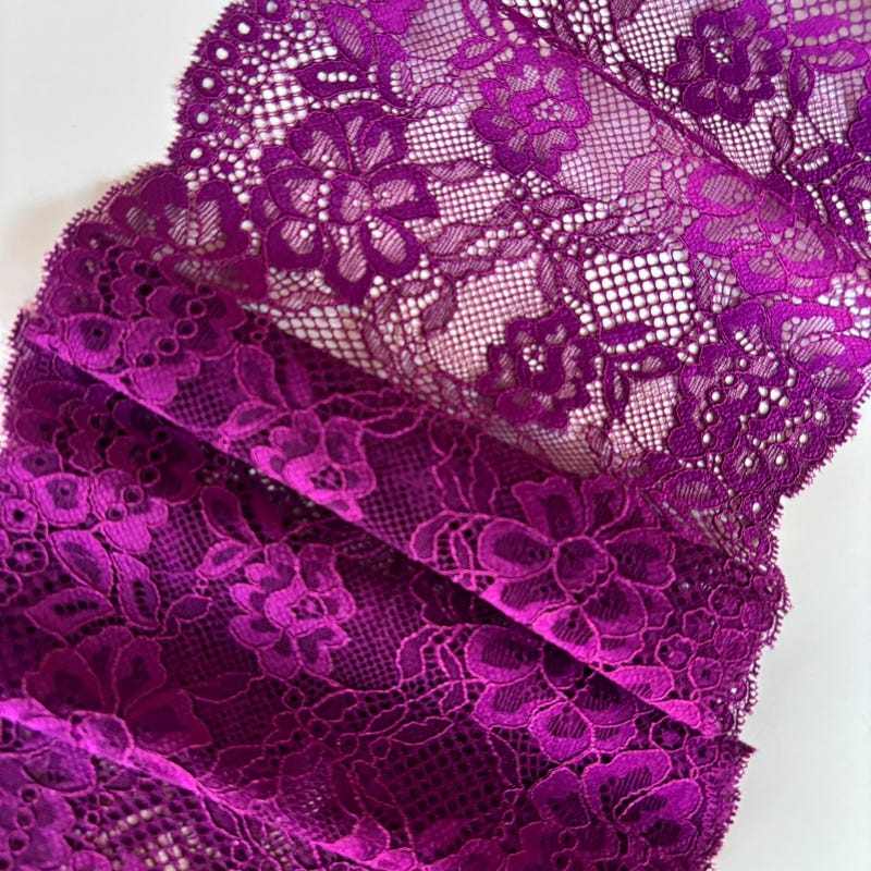 Purple Lace Fabric - Etsy