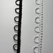 Elastic Button Loop Trim, Black & White Loop, Sewing Notion for Bridal ...