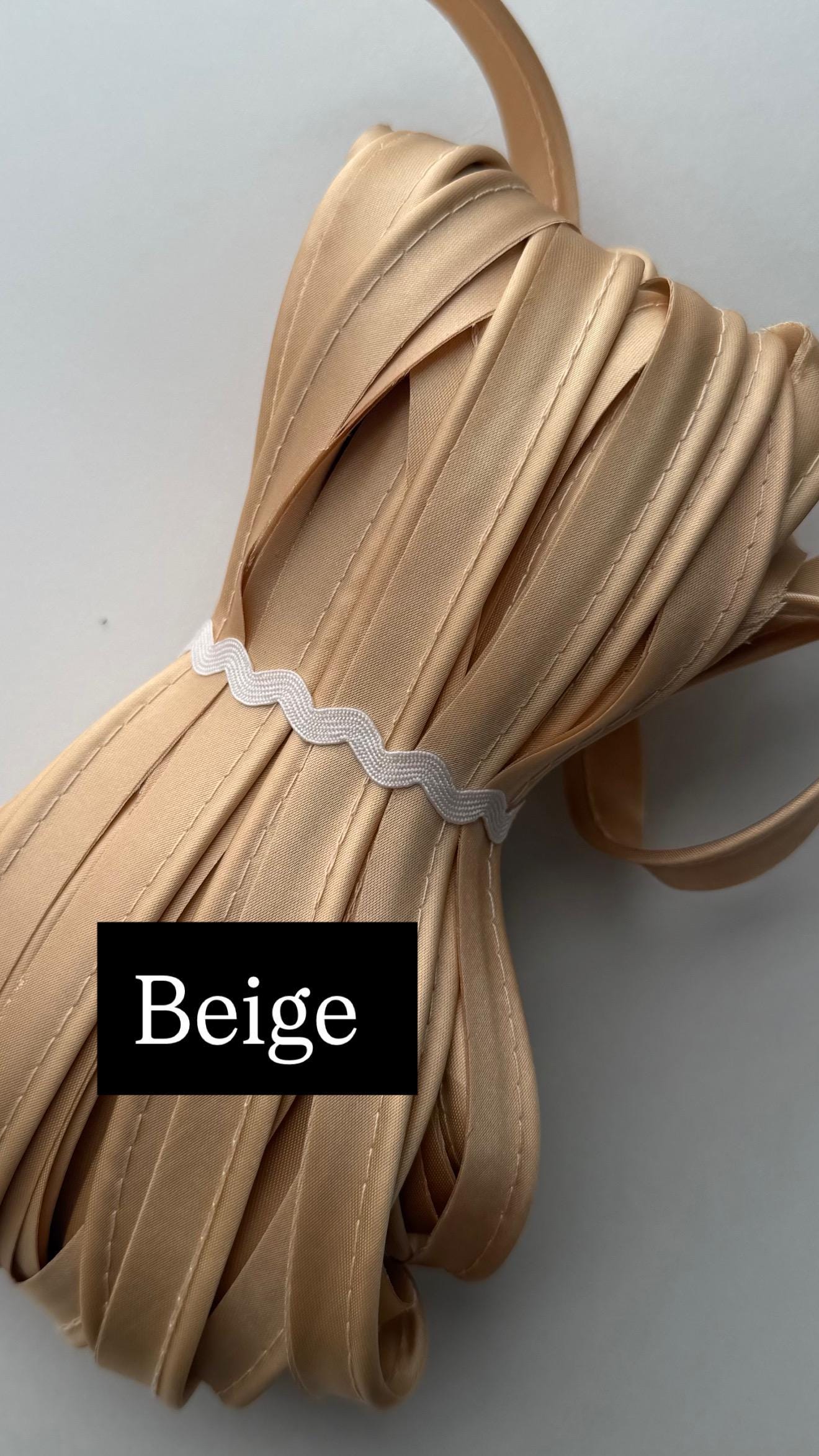 Satin Piping Trim With Cord 5/8 Inch (1.5 Cm) Wide, Sold by 2 Yards - Etsy