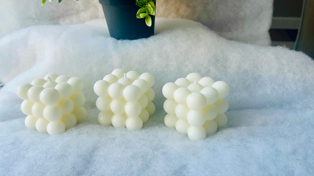 Bubble Cube Candle Handcrafted Paraffin Wax Decorative Candle - Etsy