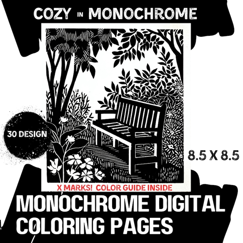 Monochrome Print - Etsy UK