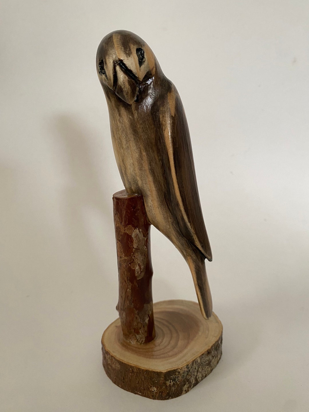 Hand-carved Parakeet - Etsy