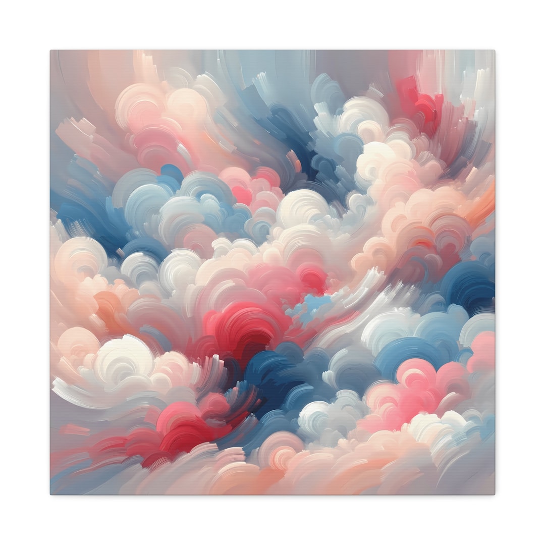 Abstract Clouds Canvas Art Cloud Style Painting Abstract Stylish Art ...