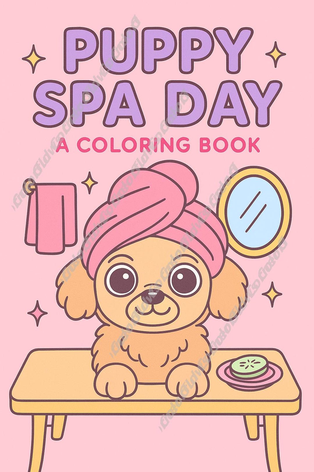 Spa Day Pups! | Printable Coloring Book for Kids & Adults | 28 Page ...