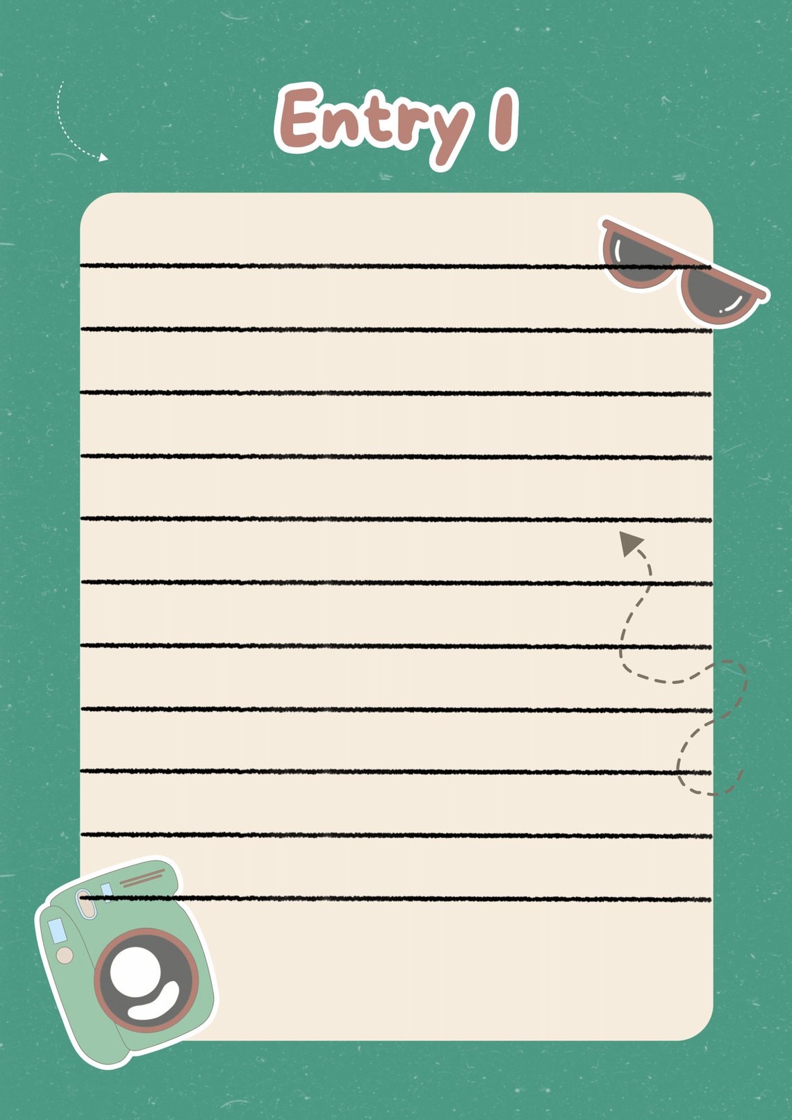 Printable Middle School Student Travel Journal - Etsy