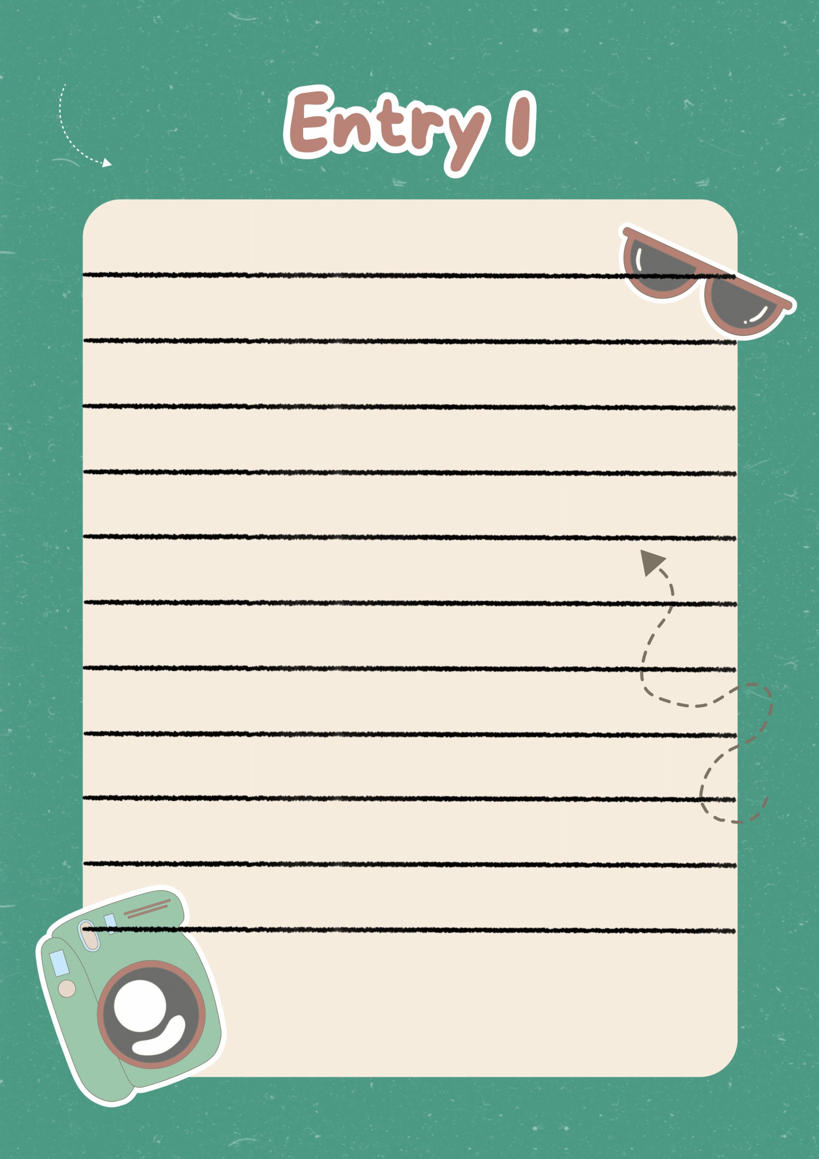 Printable Middle School Student Travel Journal - Etsy