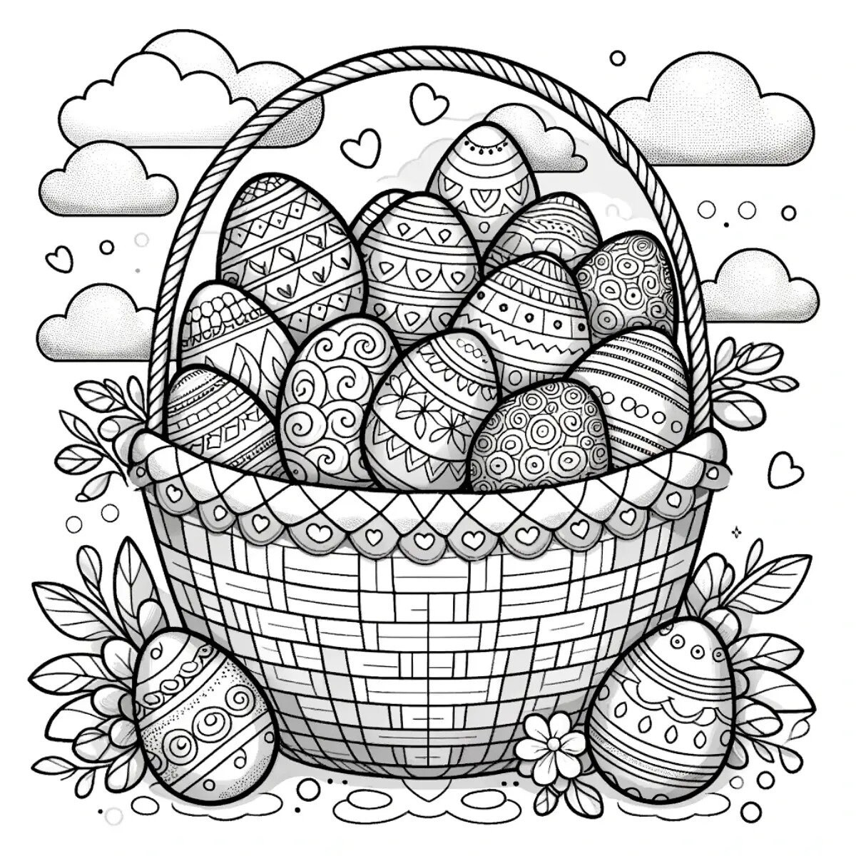 7 Easter Coloring Pages, Easter Coloring Pages for Kids, Easter ...