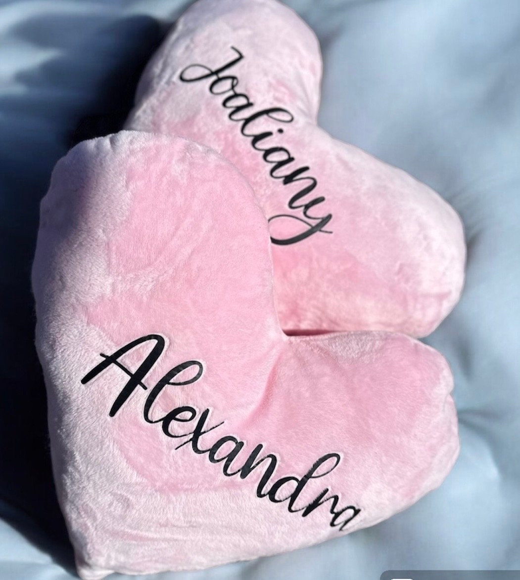 Personalized Heart-shaped Pillow - A Touch of Love and Comfort - Etsy
