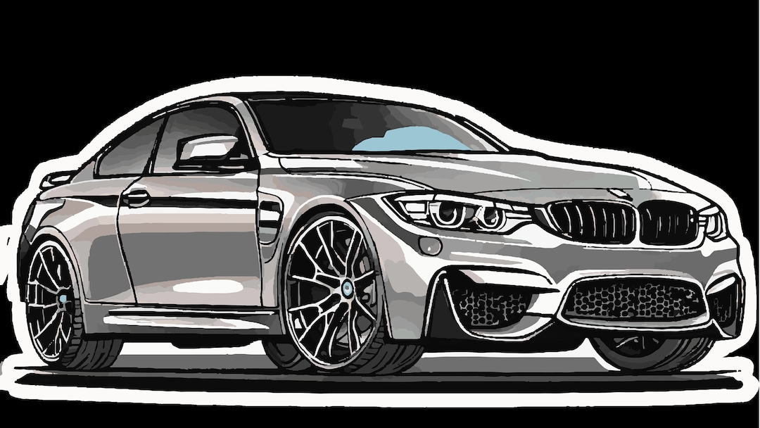 BMW M4 Competition Vector Sticker - Etsy