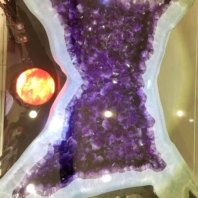 Amethyst Geode Table - Etsy