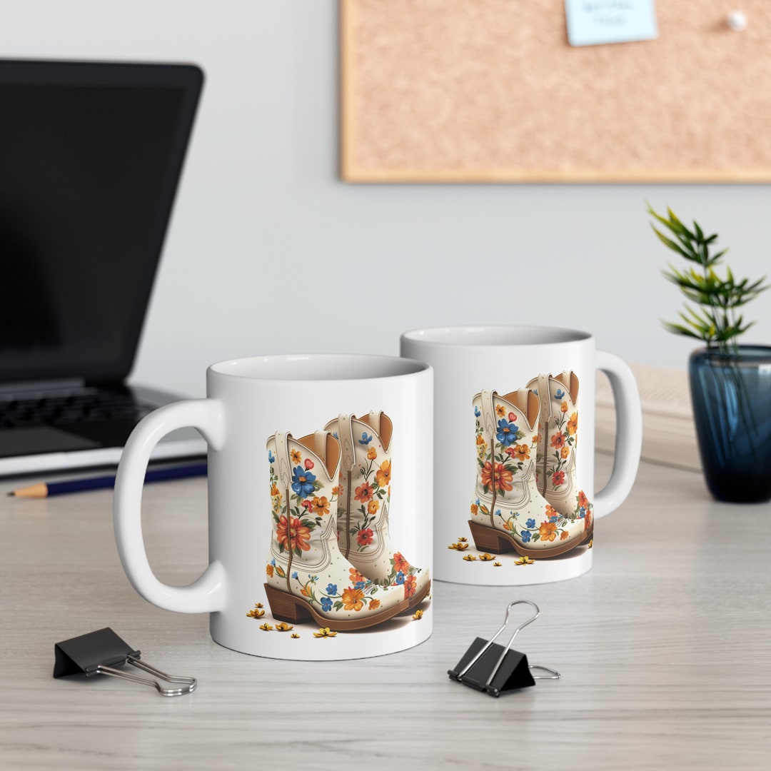 Cowboy Boots, Coffee Mug 11oz - Etsy