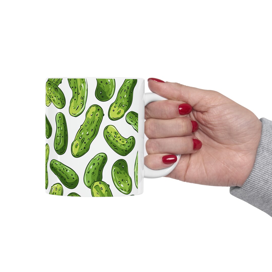 Pickle Mug, Dill Pickle Lover, Ceramic Mug 11oz - Etsy