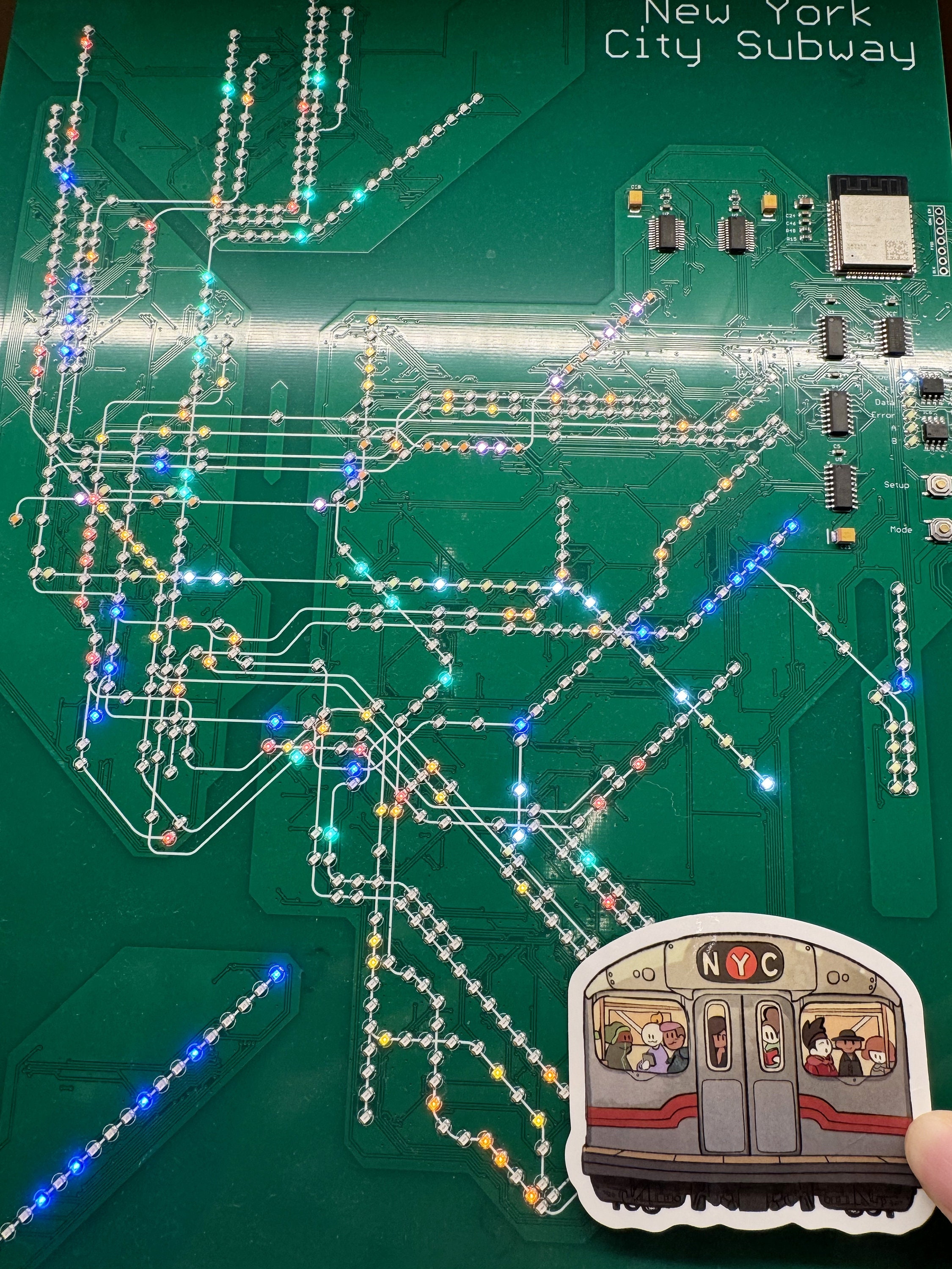 Charming NYC Subway Train Sticker 2.5 X 2 Inches - Etsy