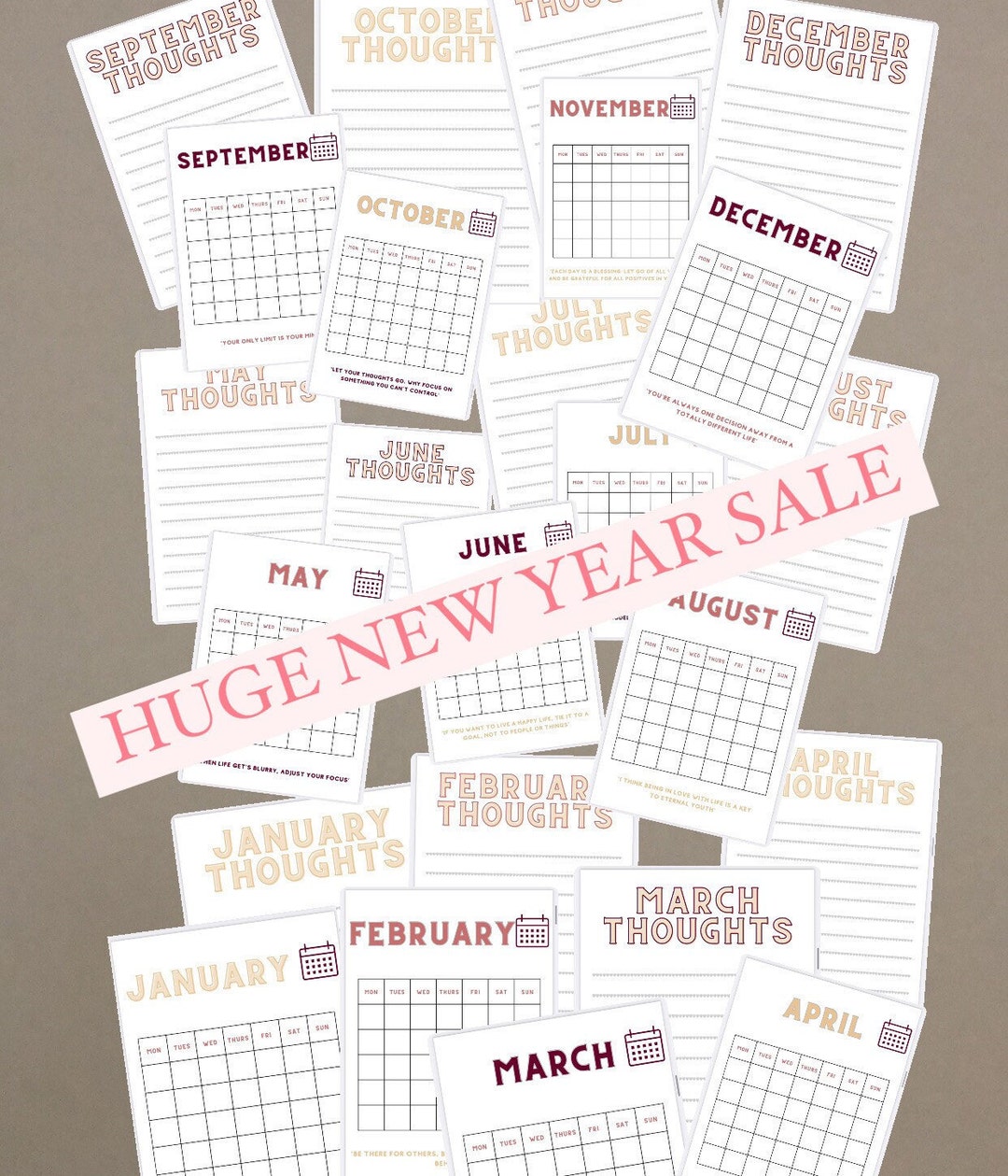 Complete Printable Bullet Journal/premade Bundle/ Undated Monthly and ...