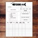 Fishing Log and Journal, Fishing Log Book Page, Fishing Catch Log ...