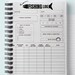 Fishing Log and Journal, Fishing Log Book Page, Fishing Catch Log ...