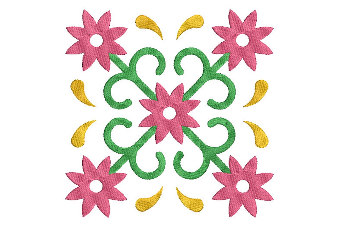 Cross Talavera Embroidery Design+ Machine Embroidery Design - Etsy