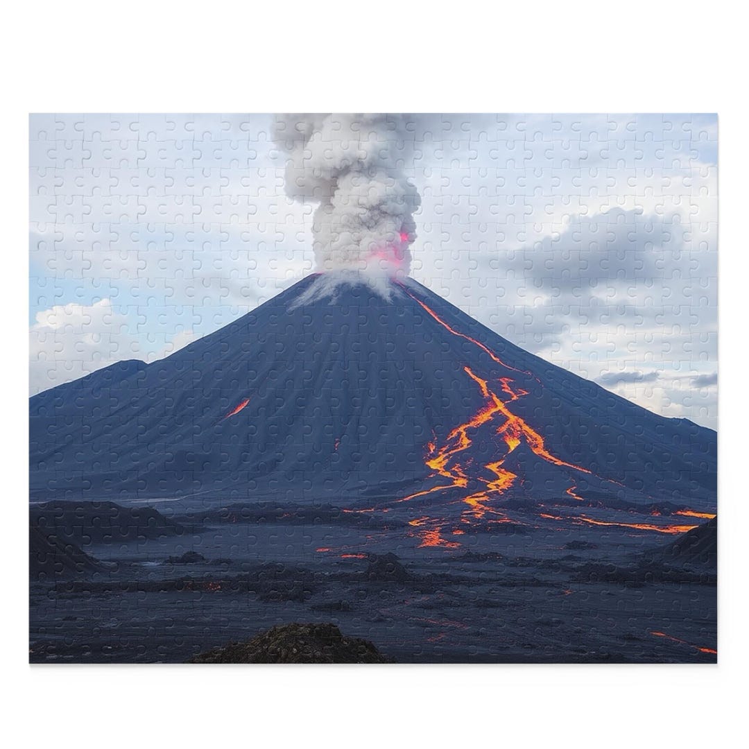 Epic Volcano Eruption Puzzle 120, 252, 500 Pieces - Stunning Lava Flow ...