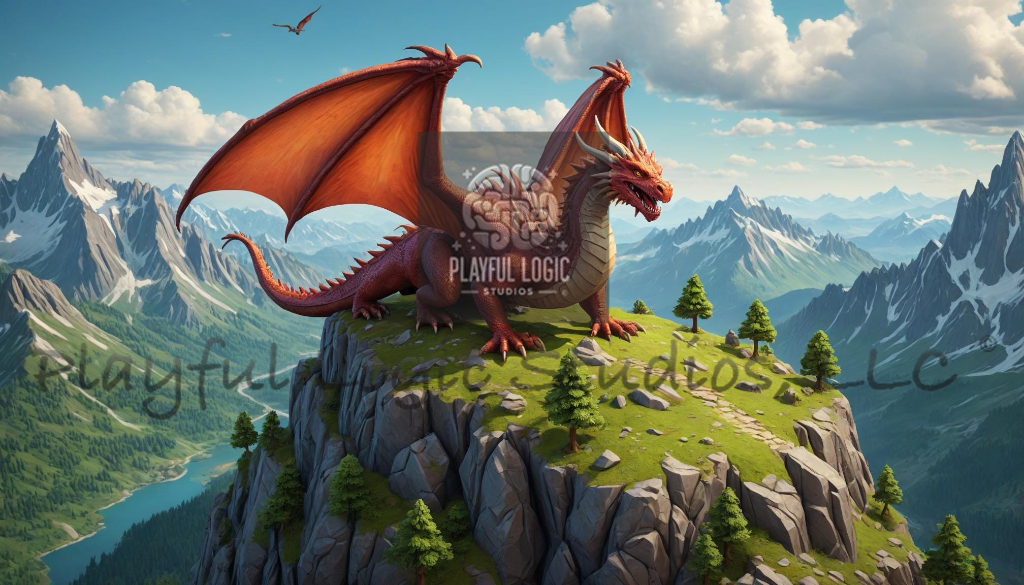 Magical Dragon Art - Collection of 10 Digital Downloads, Ready to Print ...