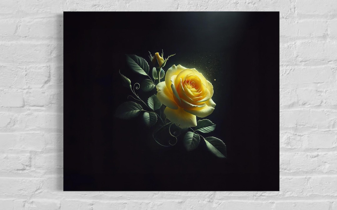 Yellow Rose of Texas - Vibrant Floral Art Print in Multiple Sizes ...