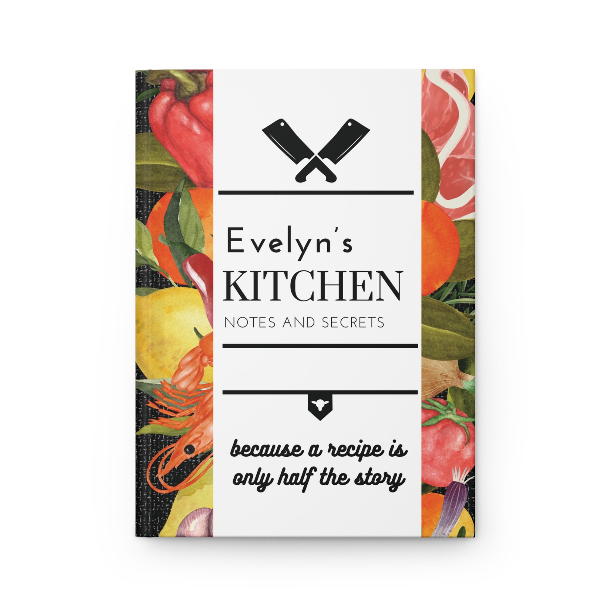 Personalized Kitchen Recipe Notebook Journal Recipes Kitchen Notebook ...