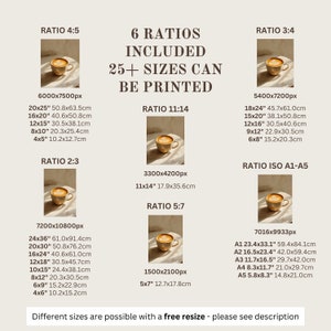 Printable Latte With Artful Foam Design Painting - Creative Coffee Artwork - Morning Latte Scene ...