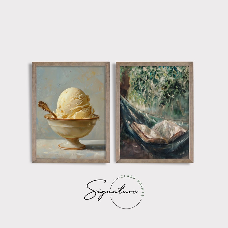Printable Summer Collection Set of 9, Serene Summer Landscapes and ...