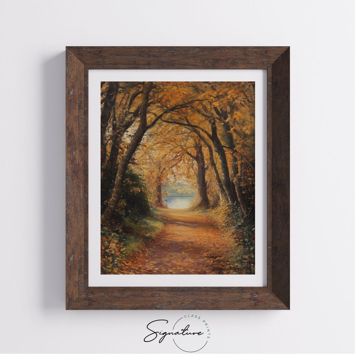 Serene Forest Path in Autumn Colors, Cozy Fall Foliage Walk, Rustic ...