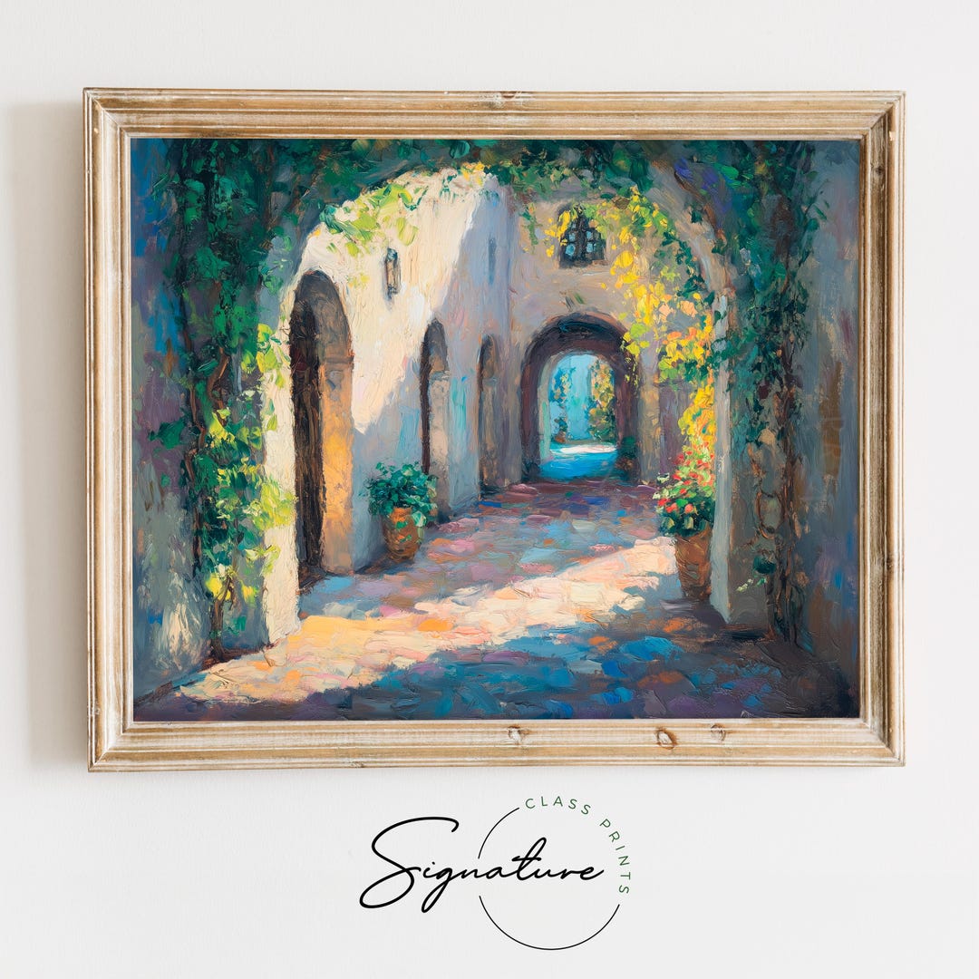 Stone Archway Passage Boho Vintage Printable Art European Charm Shabby ...