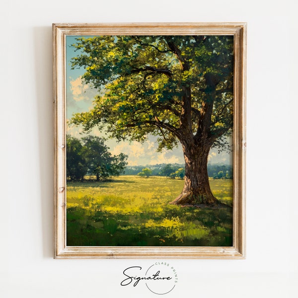 Oak Tree Painting - Etsy