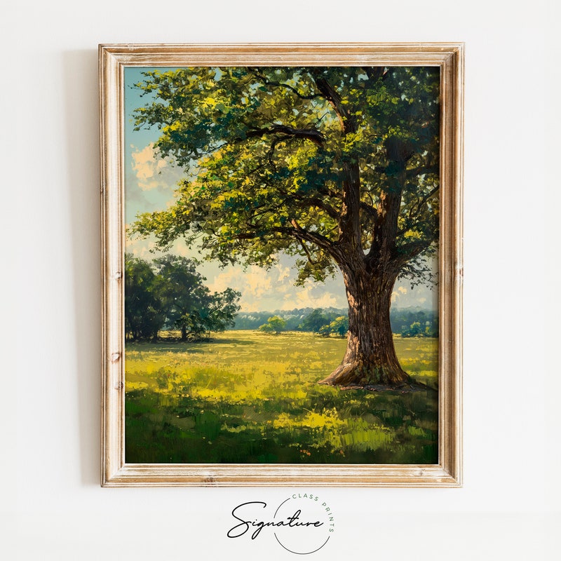 Oak Tree Painting - Etsy