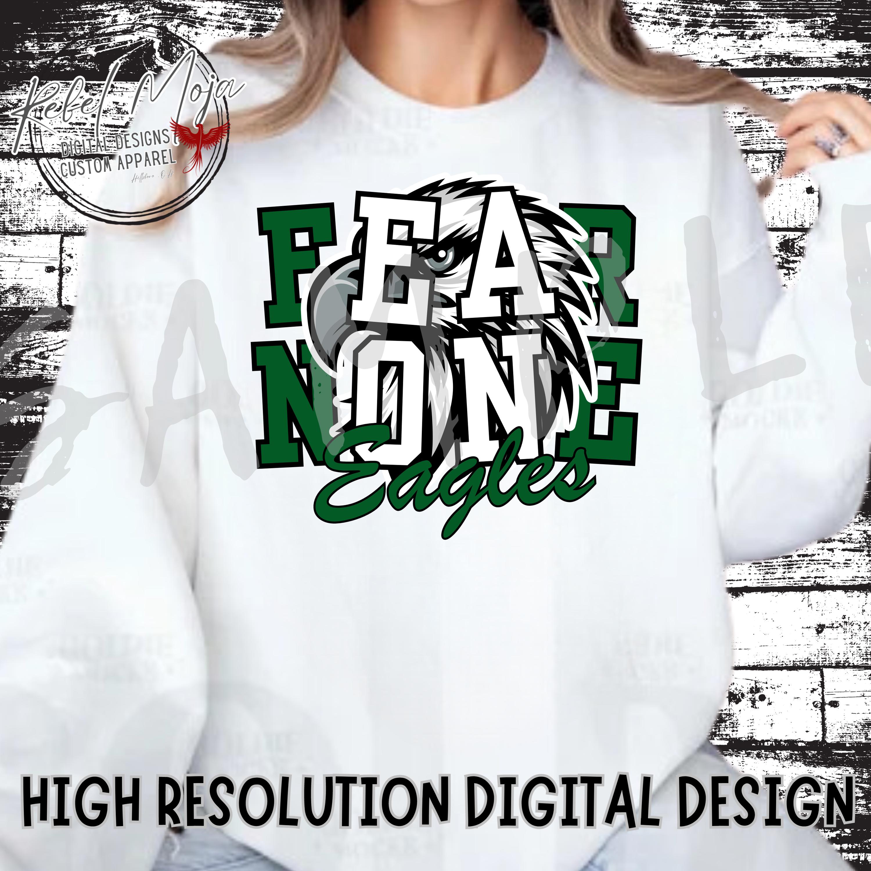 Eagles Fear None Mascot PNG Bundle (digital Download) - Etsy