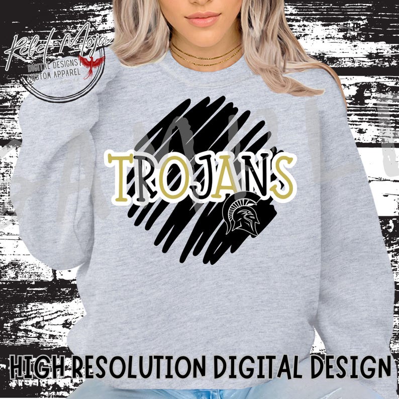 Trojans Mascot PNG Bundle: Black, Gold & Vegas Gold Digital Designs - Etsy