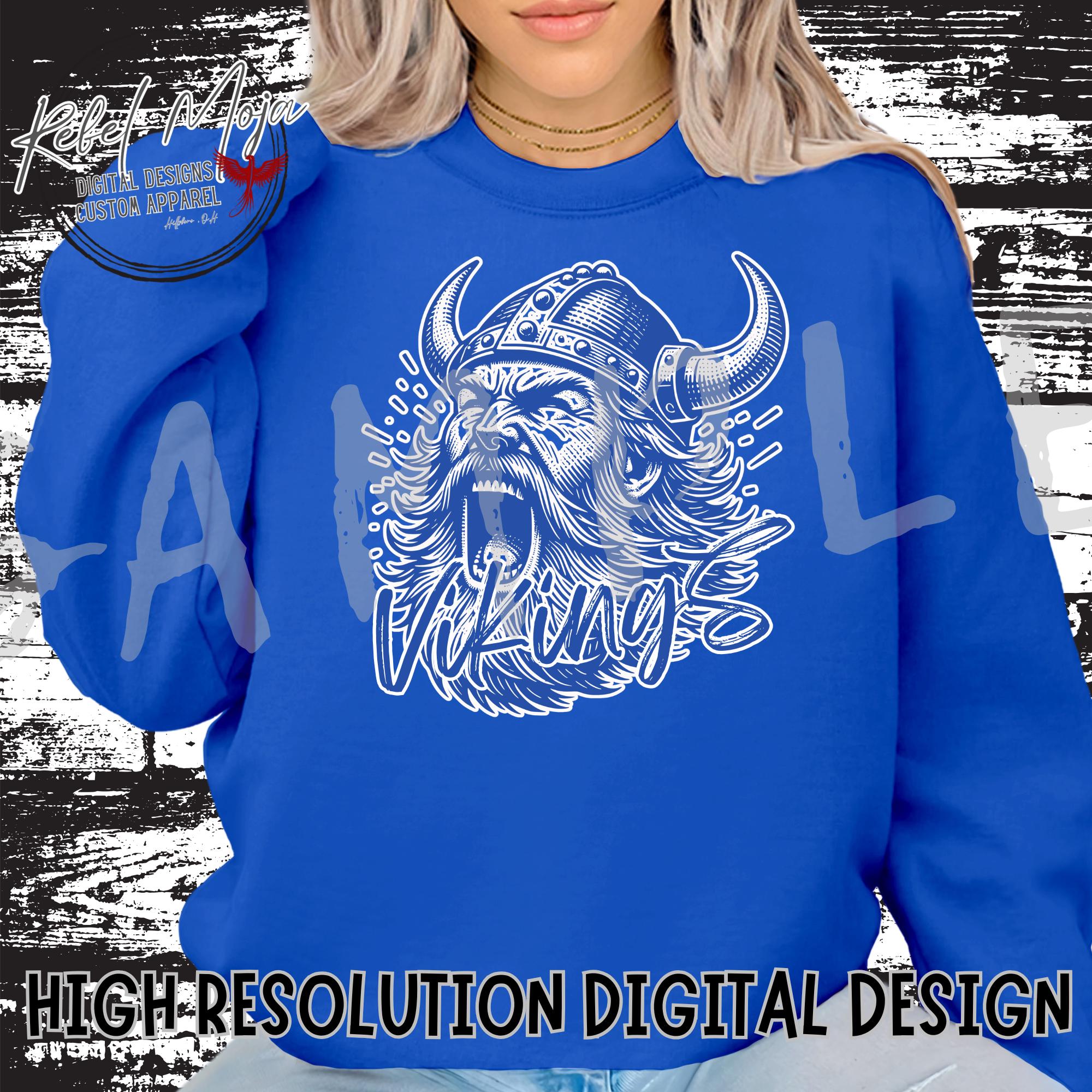 Vikings Mascot Digital Download Png Bundle, 10 Design Bundle Pack for ...