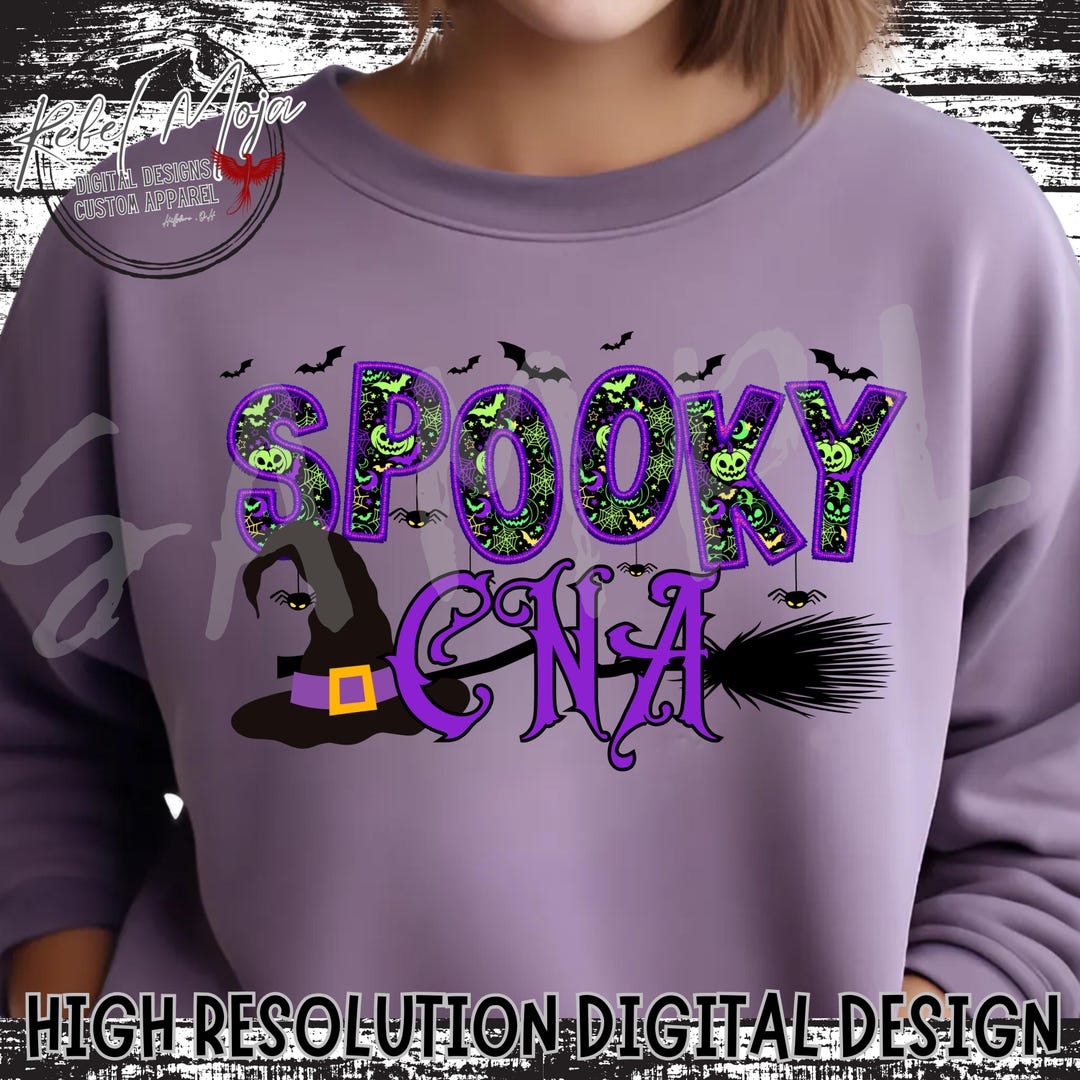 Spooky CNA Digital Download Png, Halloween CNA Png, Seasonal CNA Png ...
