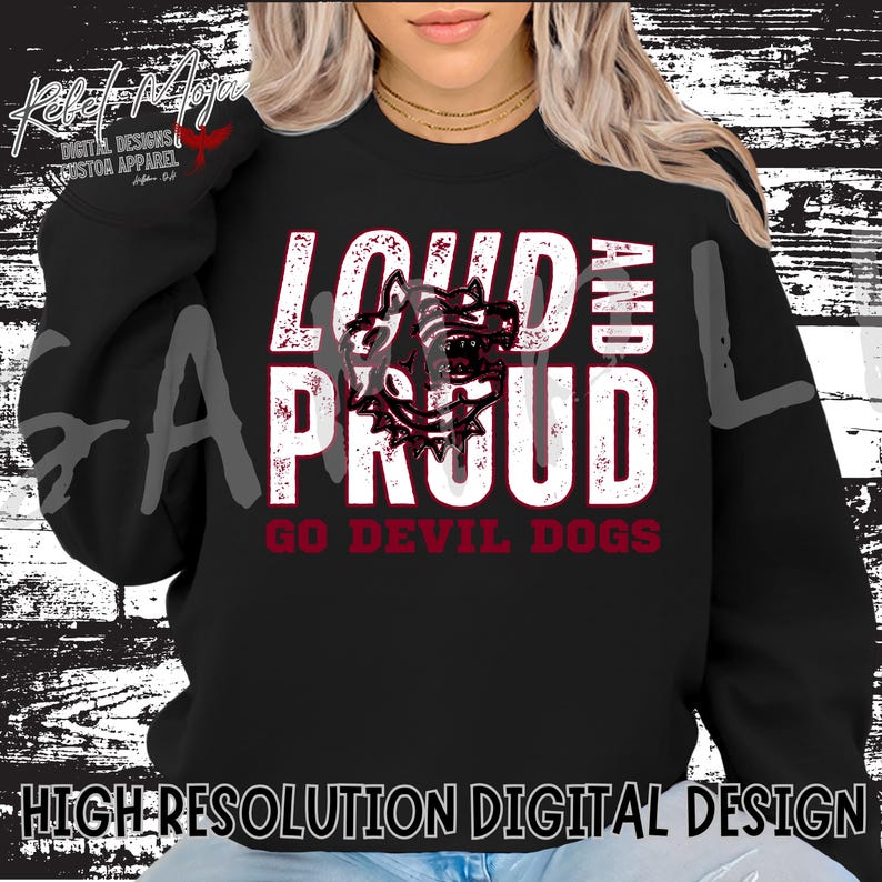 Devil Dogs Mascot PNG Bundle: Loud and Proud Design (digital Download ...