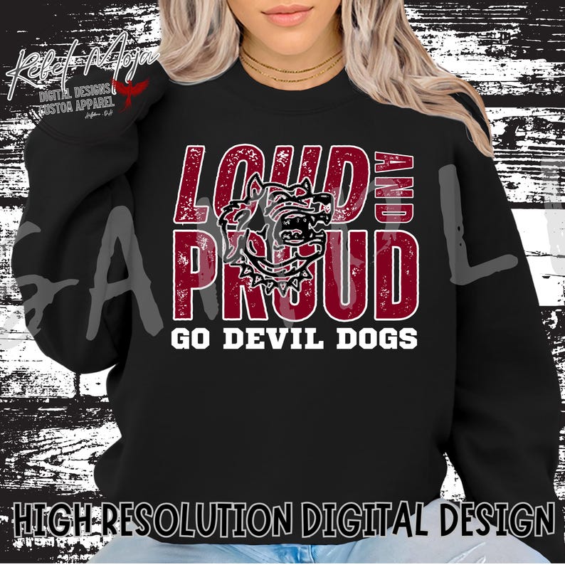 Devil Dogs Mascot PNG Bundle: Loud and Proud Design (digital Download ...