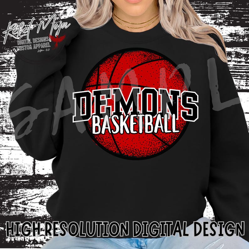 Red Demons Basketball Bundle Digital Download Png Bundle Demons Red ...