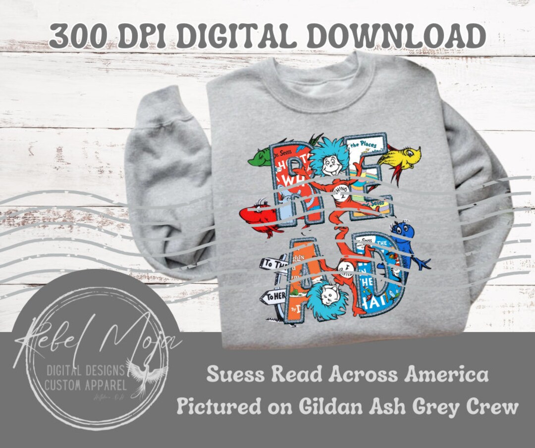Read Across American Digital Download PNG - Etsy