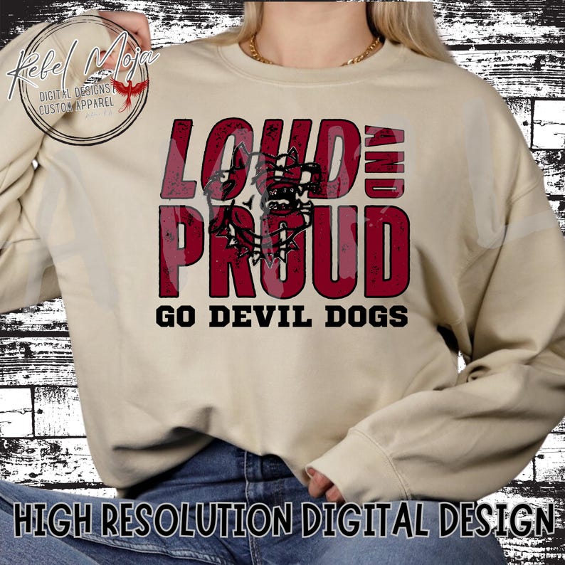 Devil Dogs Mascot PNG Bundle: Loud and Proud Design (digital Download ...