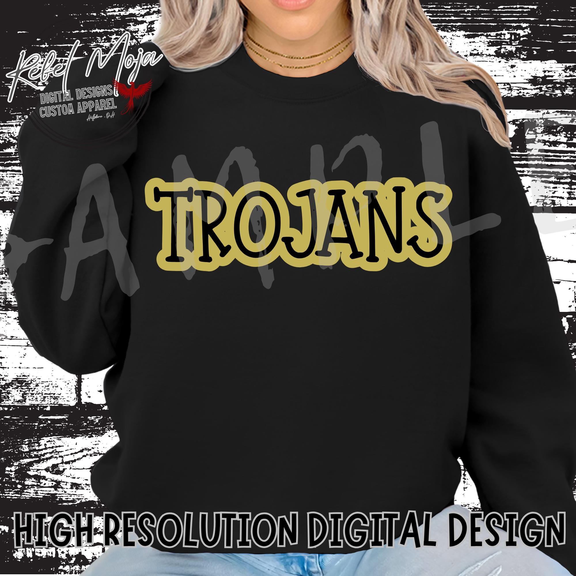 Trojans Mascot PNG Bundle: Black, Gold & Vegas Gold Digital Designs - Etsy