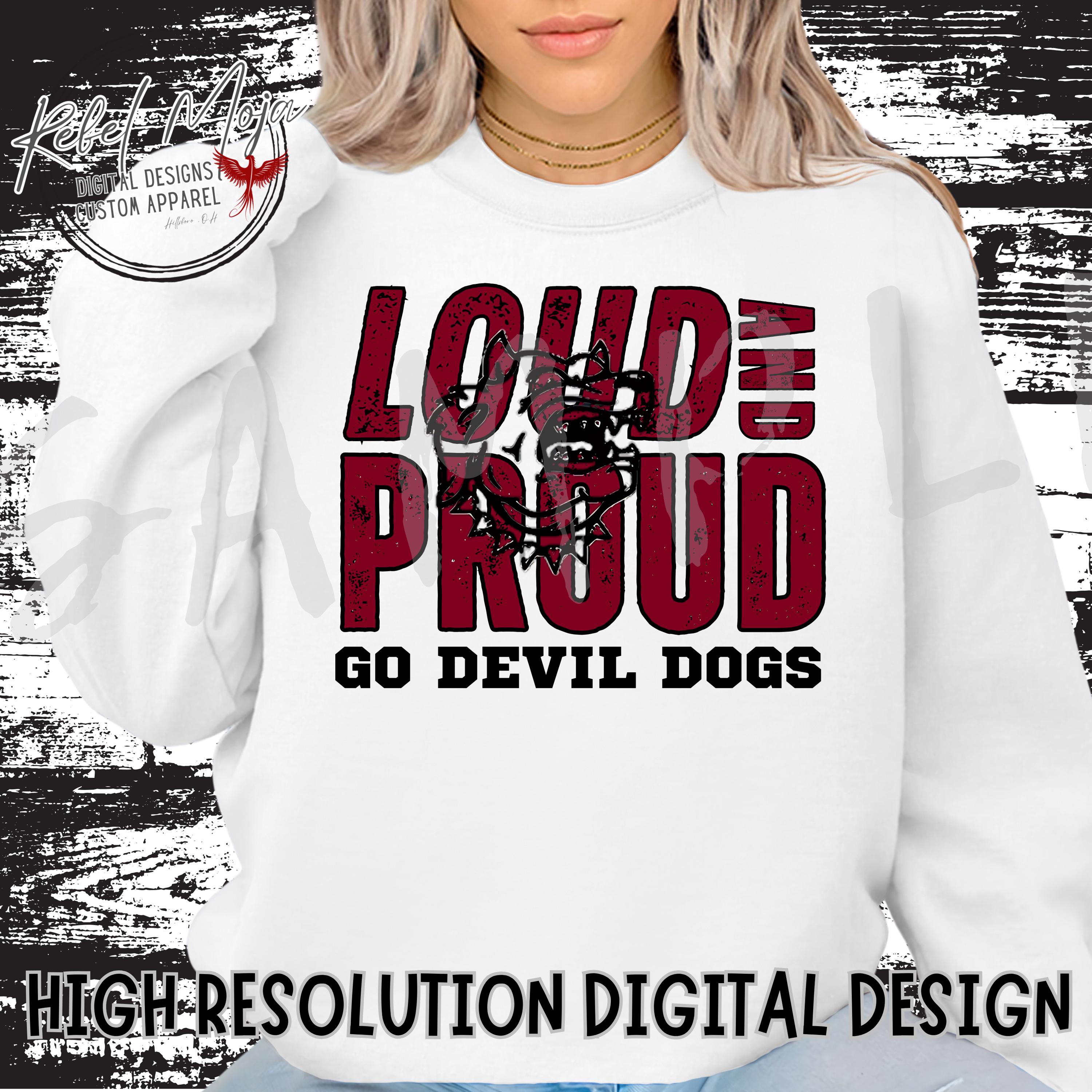 Devil Dogs Mascot PNG Bundle: Loud and Proud Design (digital Download ...