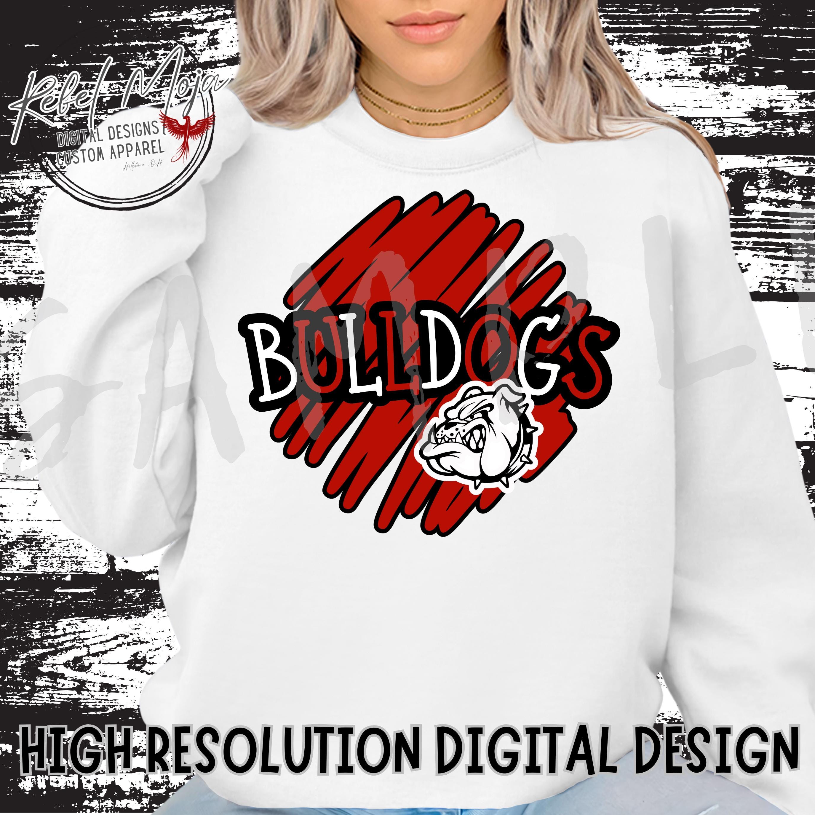 Bulldogs Mascot Bundle Digital Download Png Red Bulldogs Package Preppy ...